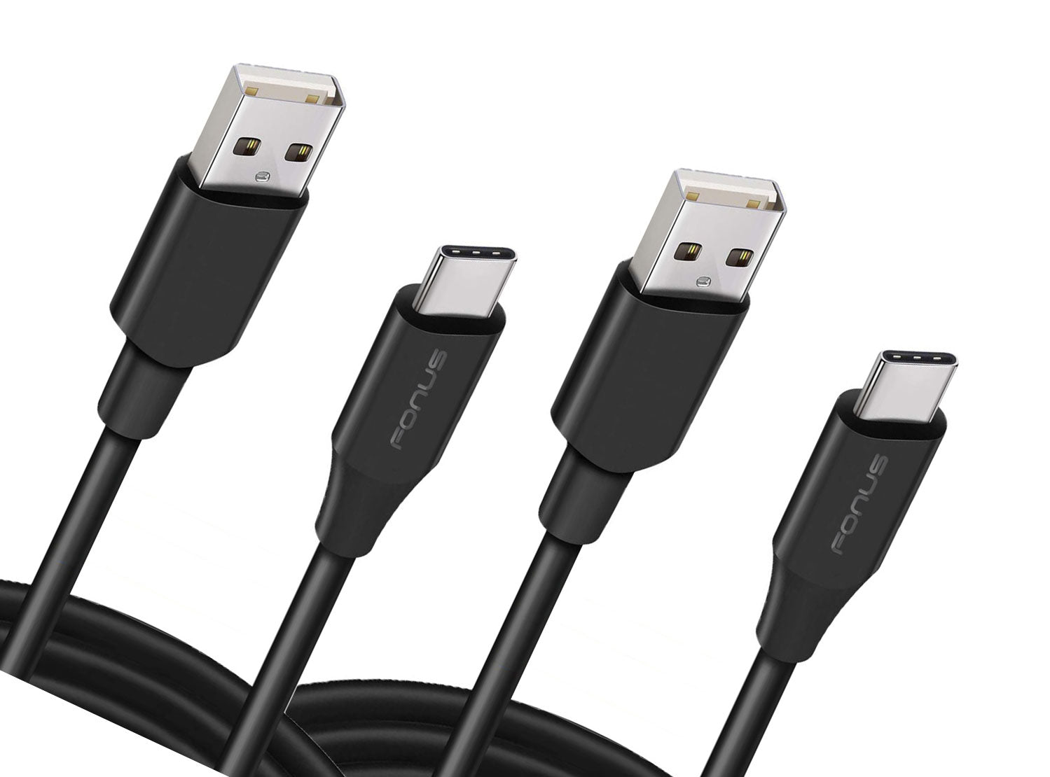 6ft and 10ft Long USB-C Cables, Power Wire TYPE-C Cord Fast Charge - A