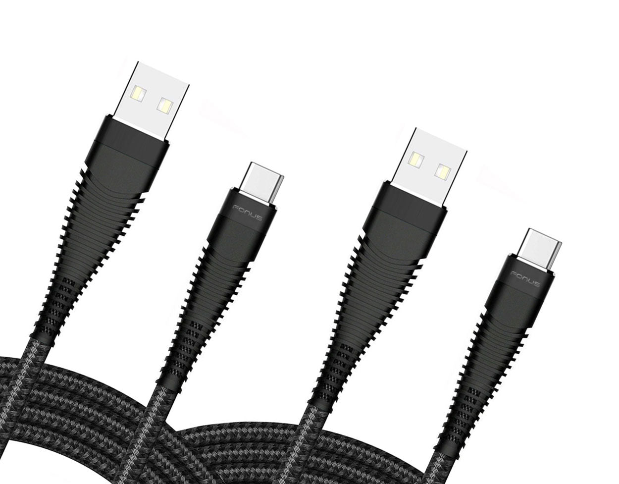 6ft and 10ft Long USB-C Cables, Power Wire TYPE-C Cord Fast Charge - A