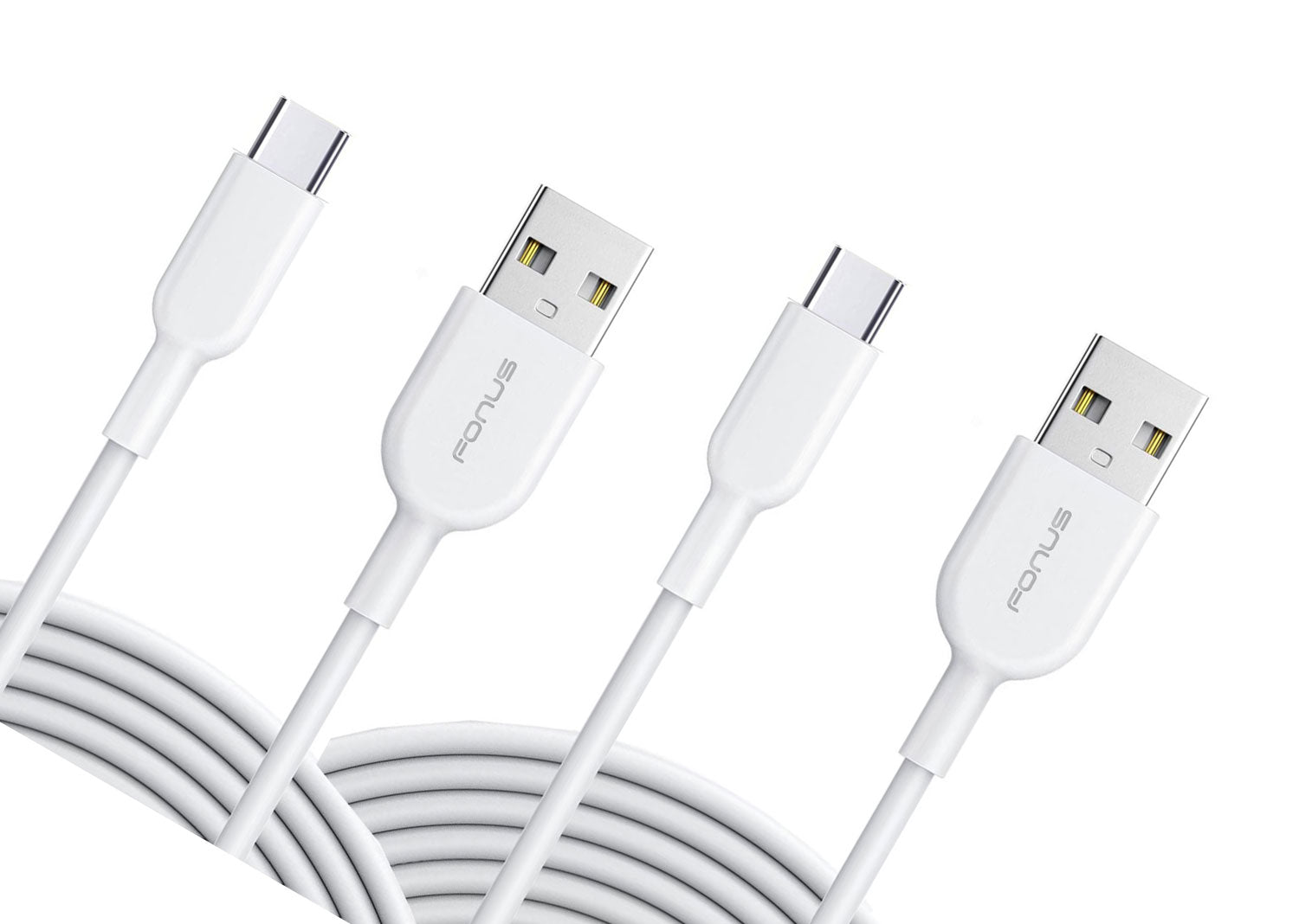 6ft and 10ft Long USB-C Cables, Power Wire TYPE-C Cord Fast Charge - A
